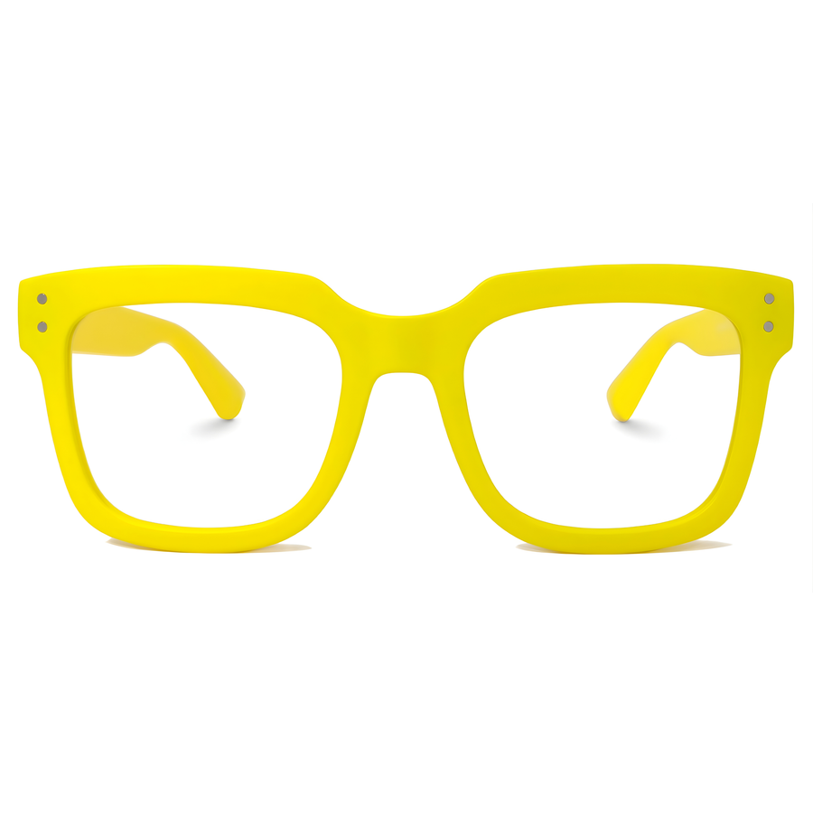 Citrus - Lemon Yellow: Birch Posh® Luxury Square TR-90 Eyewear