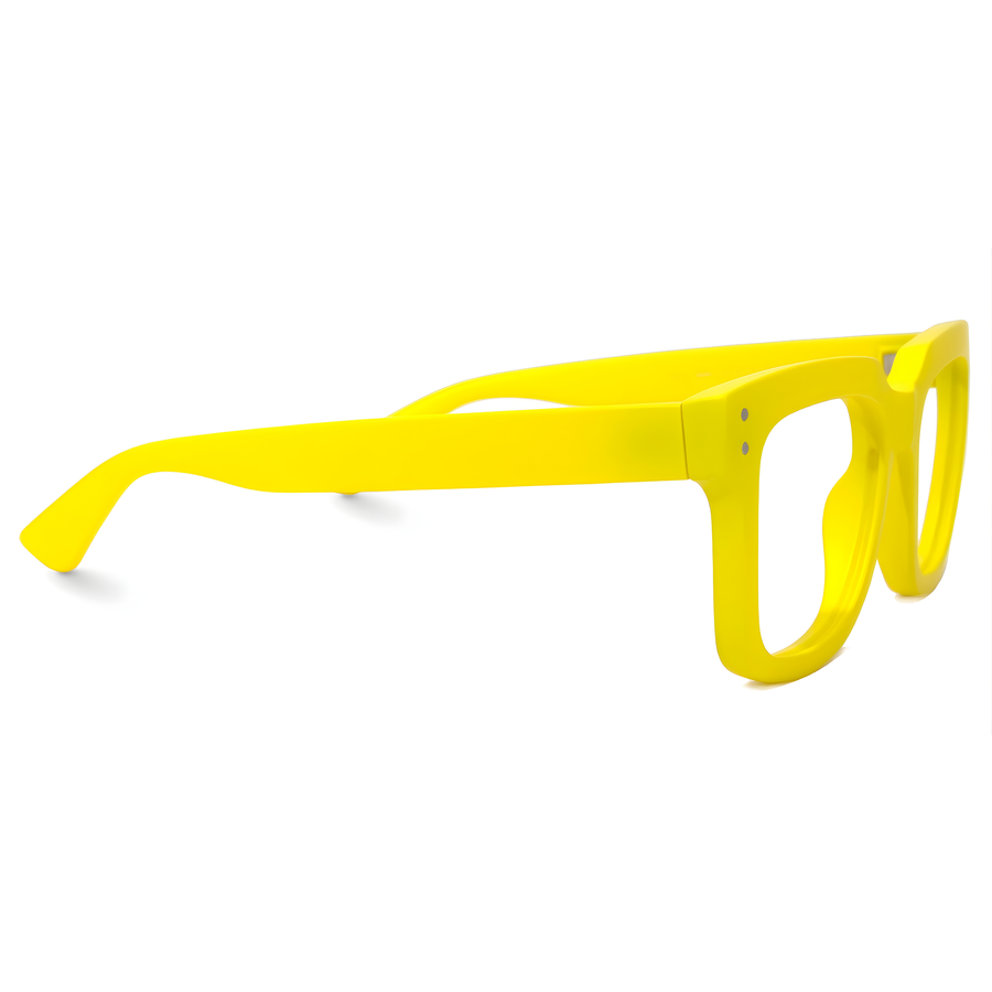 Citrus - Lemon Yellow: Birch Posh® Luxury Square TR-90 Eyewear