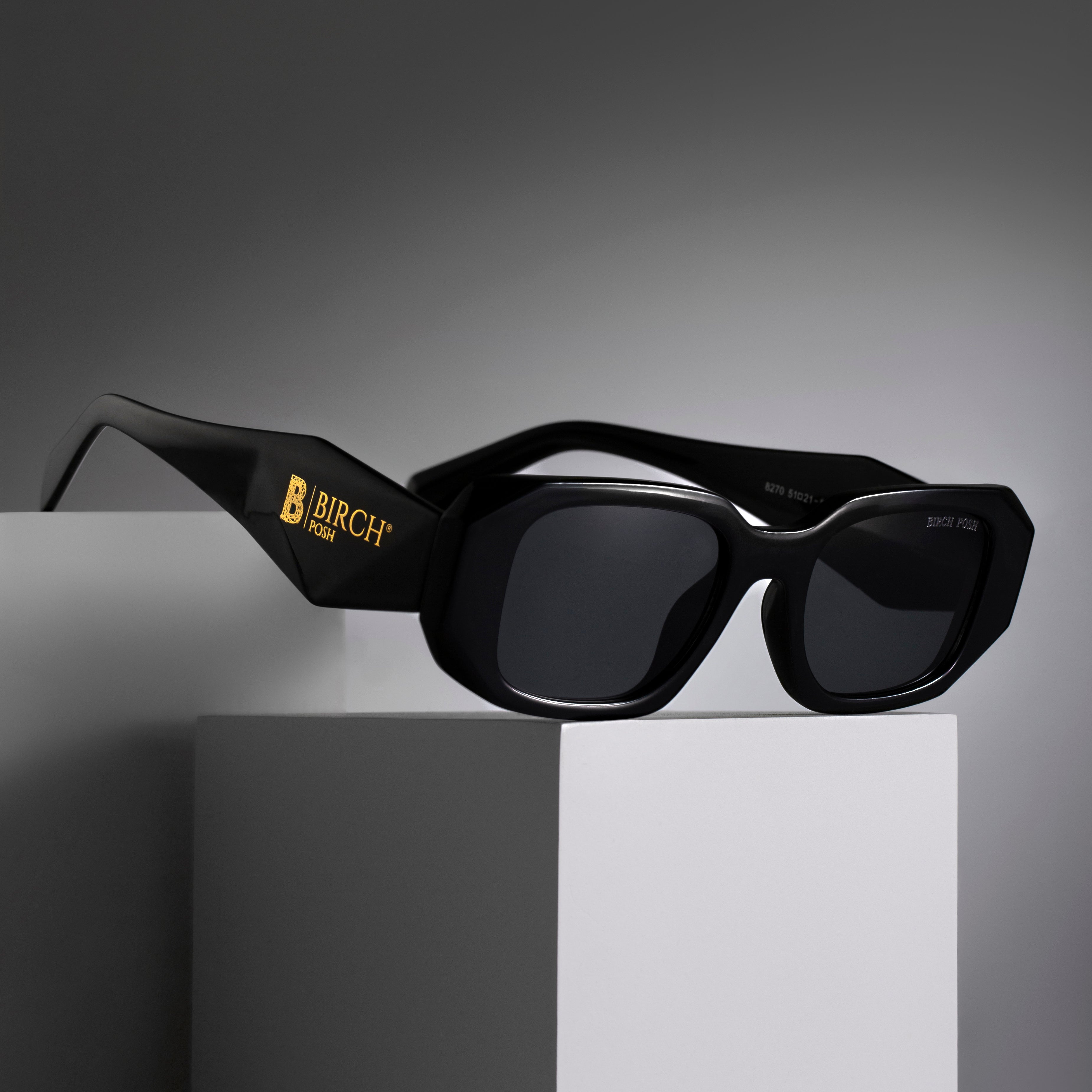 Label Birch Posh® Milan | Luxury Geometric Square Sunglasses